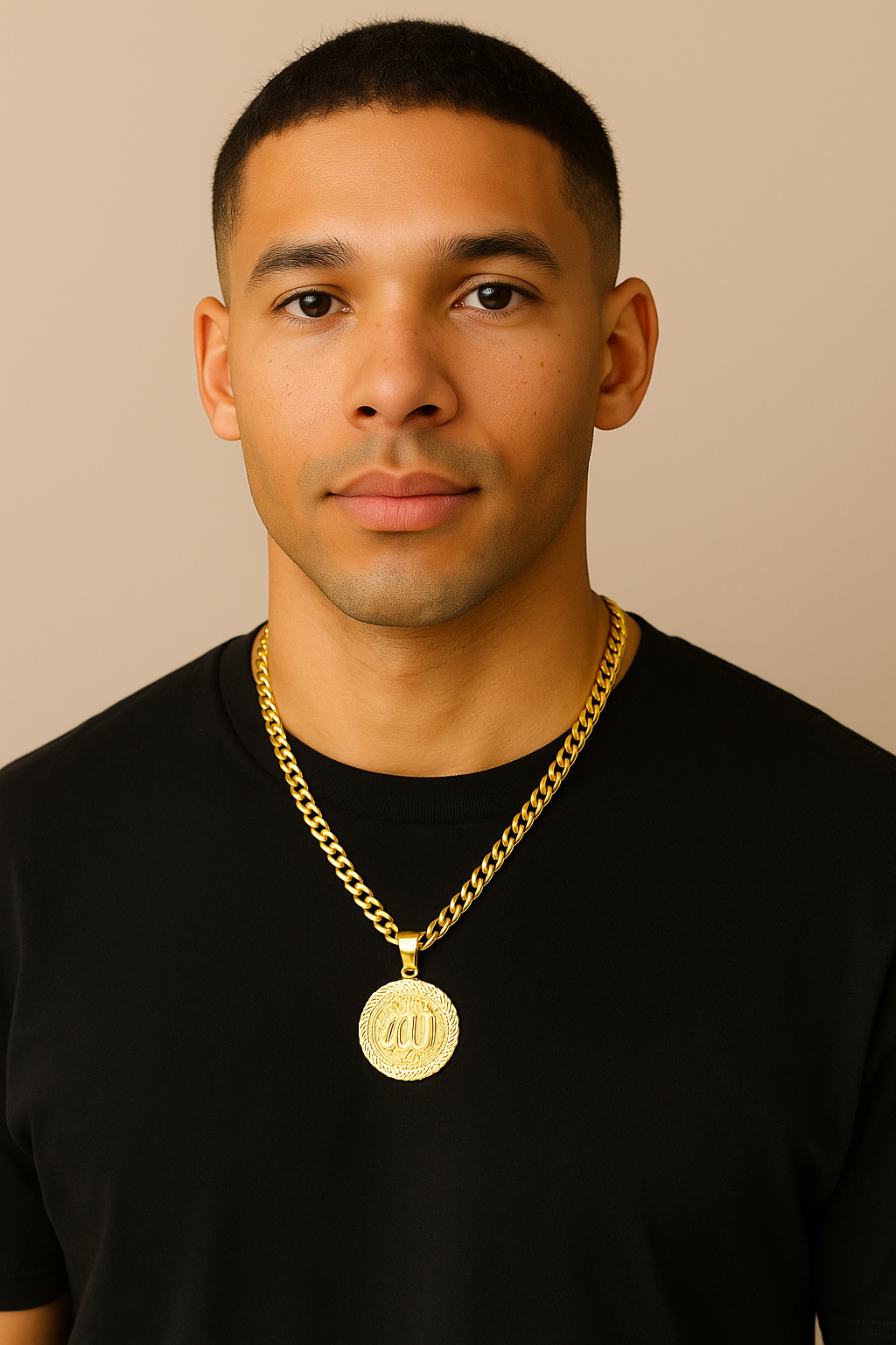 Gold Allah Pendant Necklace, Islamic Jewelry, Arabic Calligraphy – My ...